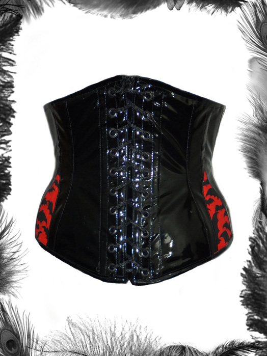 Bats Pvc Underbust Corset - By EmeraldAngel